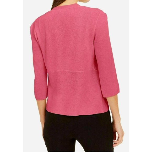 Alfani | Sweaters | Nwt Alfani Womens S Pink Open Front Draped 34 ...
